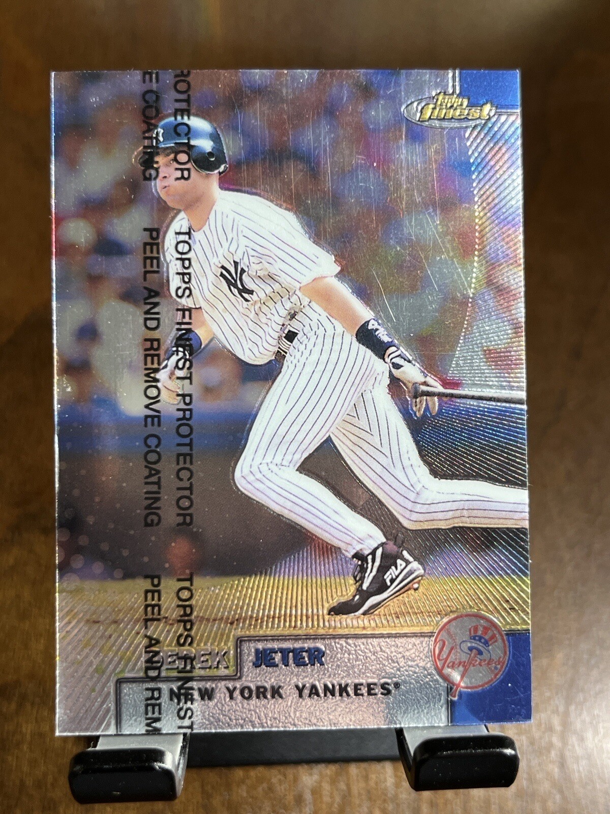 1999 Topps Finest Derek Jeter #90 New York Yankees With Protective ...
