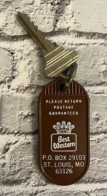 Vintage BEST WESTERN Key Fob w/ Key Room 413 St Louis MO | eBay