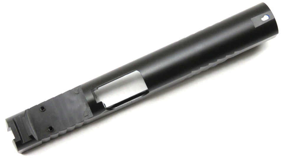 Factory New 1911 9mm Government 5" Black Stainless BULL Slide RMSc ...