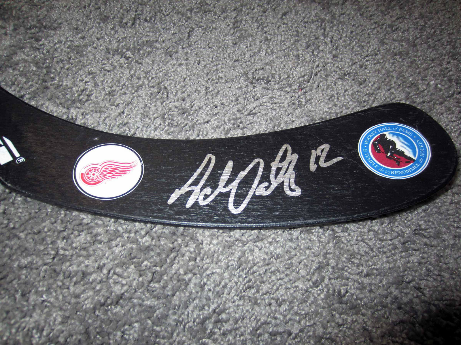 ADAM OATES Detroit Red Wings Autographed SIGNED Hockey Stick w/ COA HOF ...