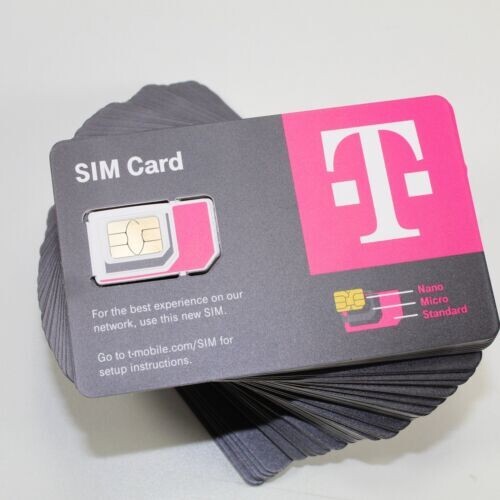 NEW T-MOBILE Triple SIM Card "3 in 1" NANO, MICRO, R 4G 5G LTE ...