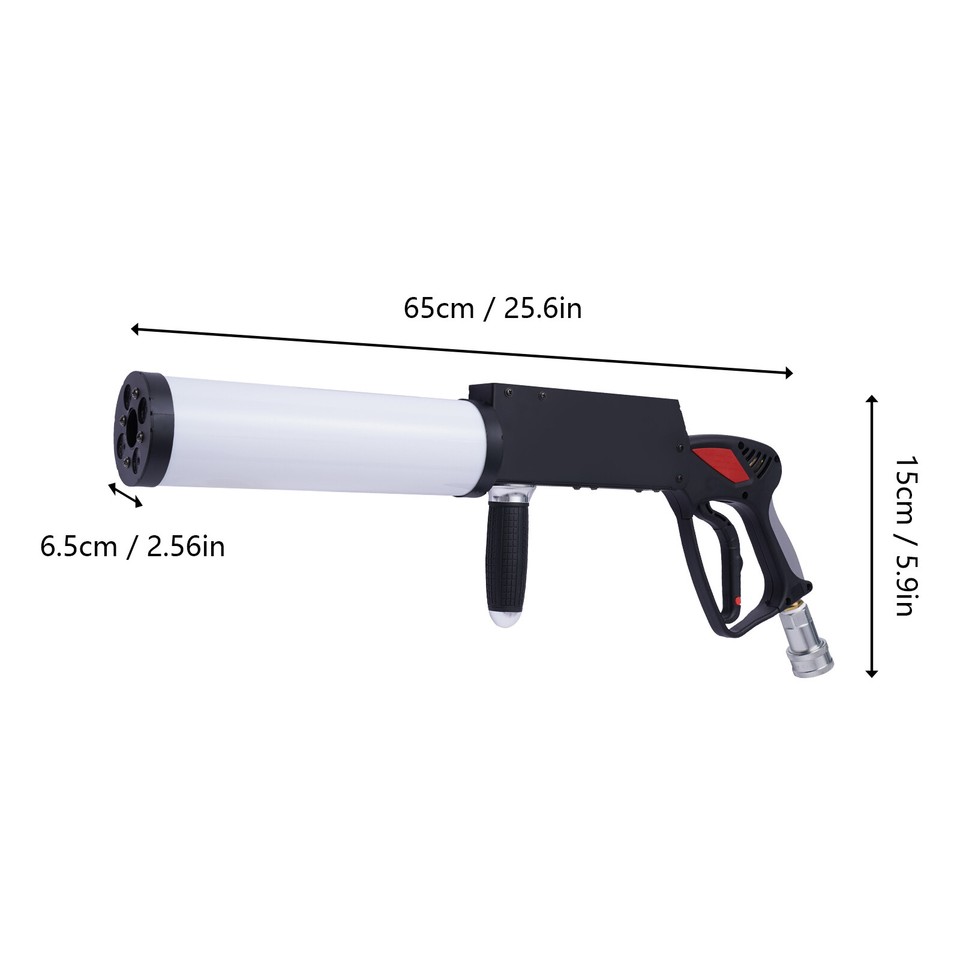 Handheld Fog Gun LED CO2 Fog Cannon Special Effects Fog Machine Gun ...