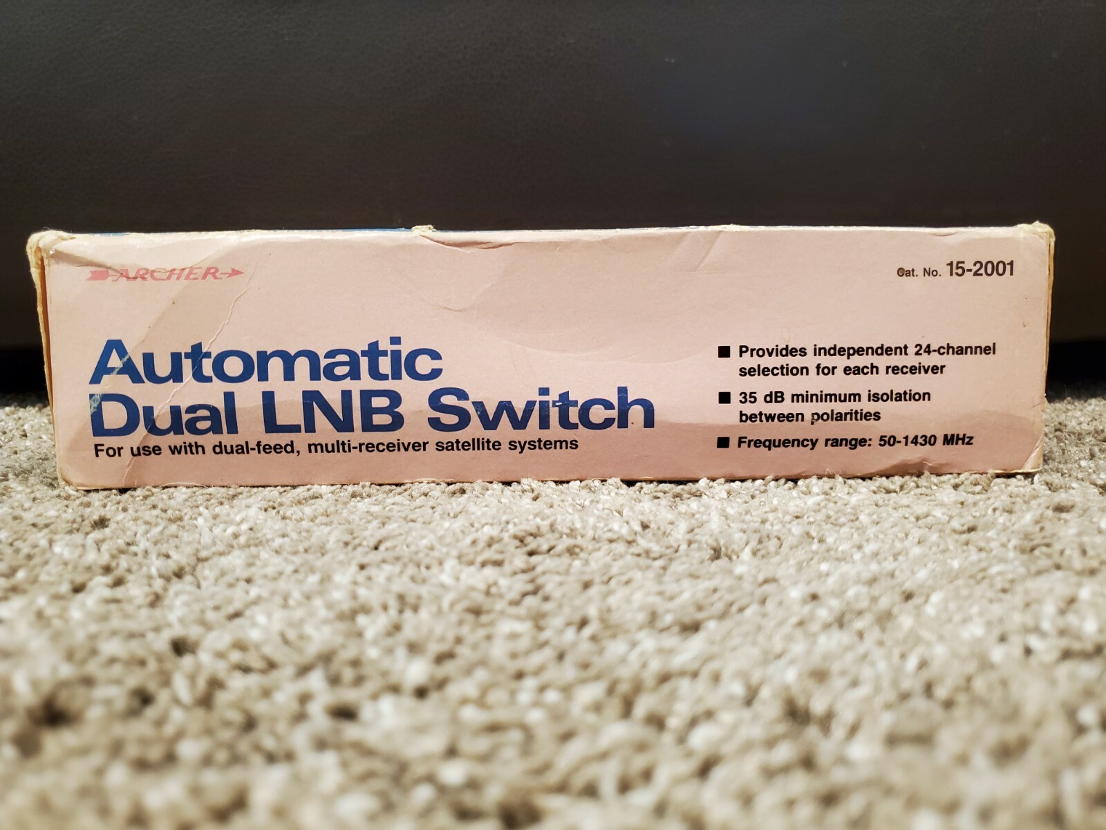 Archer 15-2001 Automatic Dual LNB Switch 24 Channel 35dB 50-1430 MHz ...