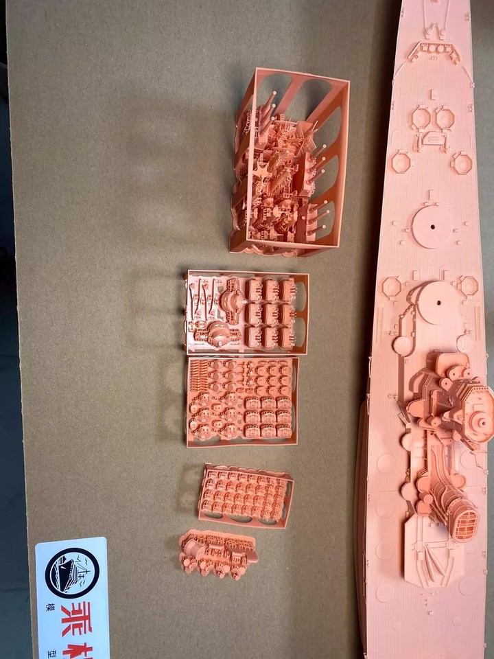 3D Printed 1/350 IJN Azuma Armored Cruiser Unpainted Model Kit NEW | eBay