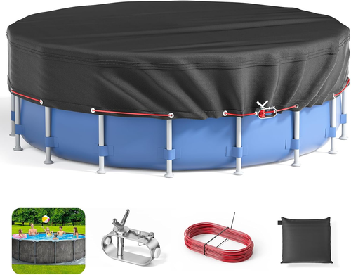 26Ft round Pool Cover - Covers for above Ground Pools, Inflatable Pool Cover Pro 711181653472| eBay