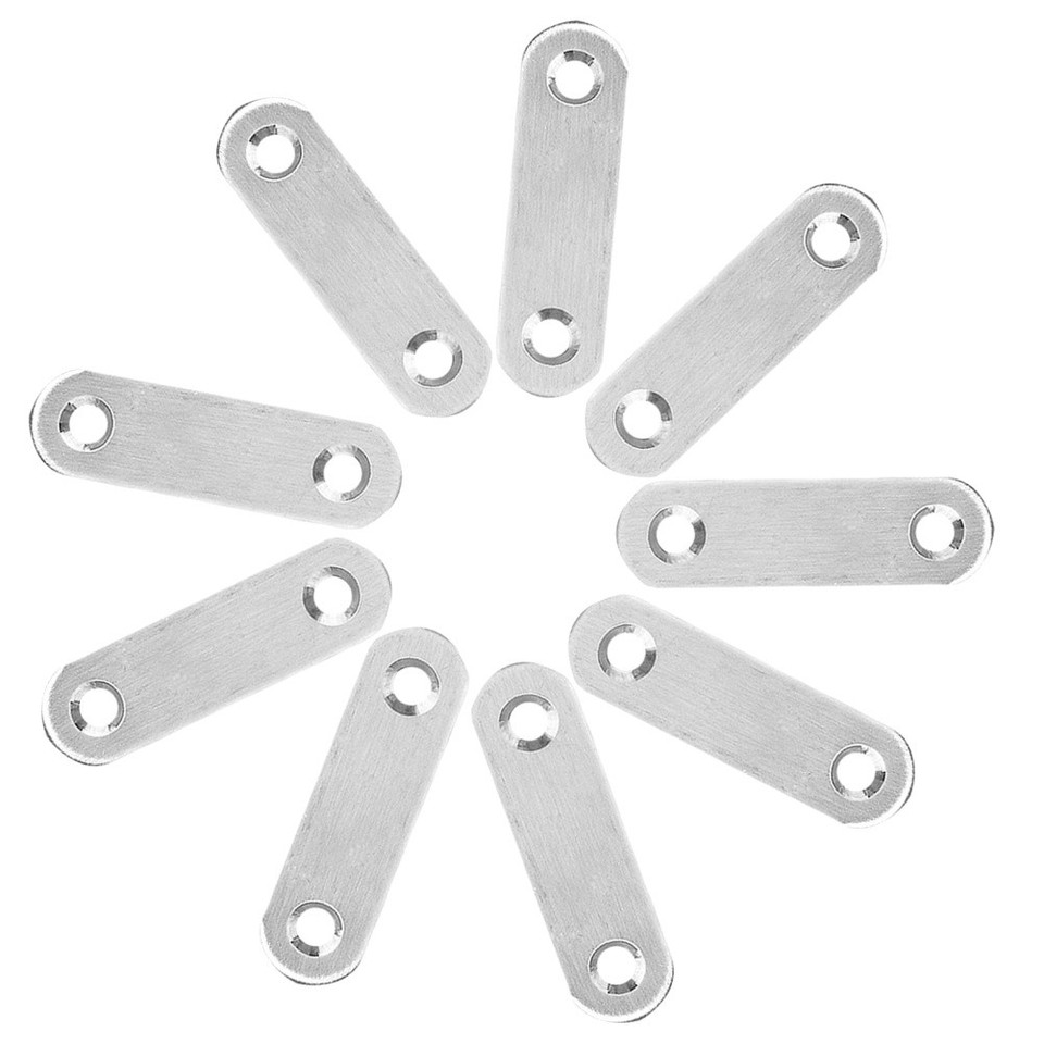 20PCS 37mm Stainless Steel Straight Steel Brace Straight Metal Bracket ...
