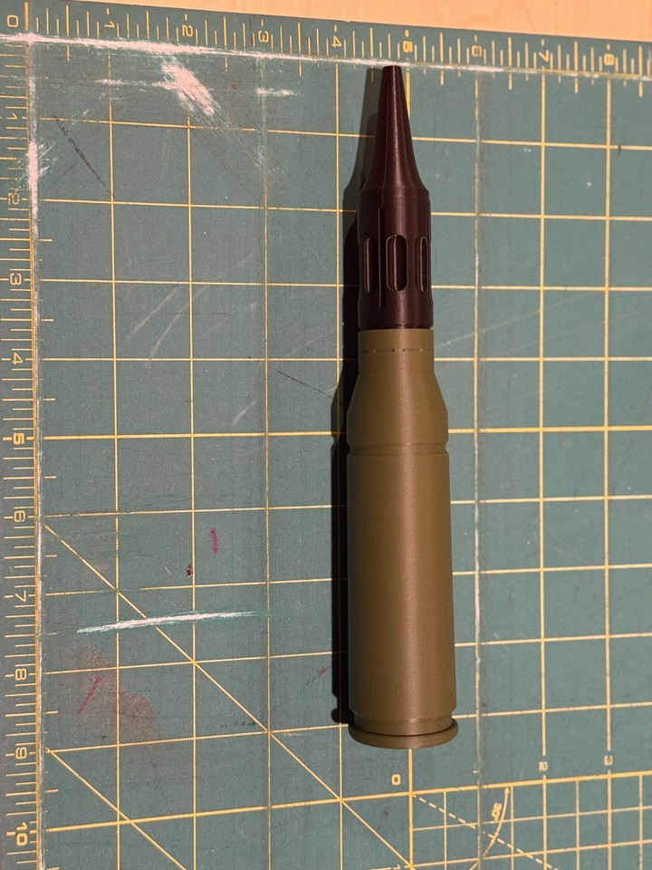 1:1 3D M791 APDS-T 25mm M242 Bushmaster round Inert Display Model ...