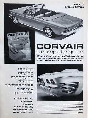 Vintage 1965 Chevrolet Corvair original color ad A005 | eBay
