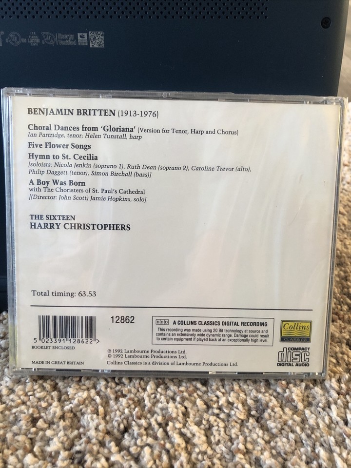 Benjamin Britten - A Boy Was Born; Hymn To St. Cecilia CD 1992 New ...