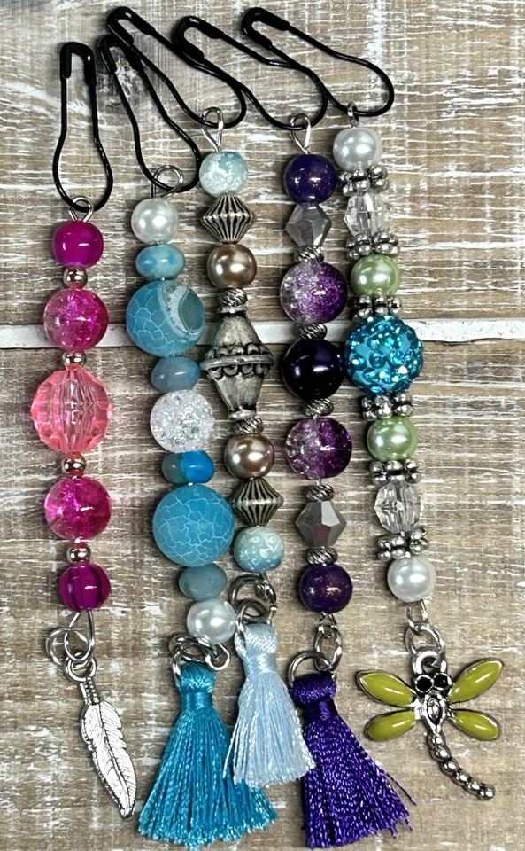 Bead Dangles for Junk Journals set of 5 beaded dangles purse bling ...