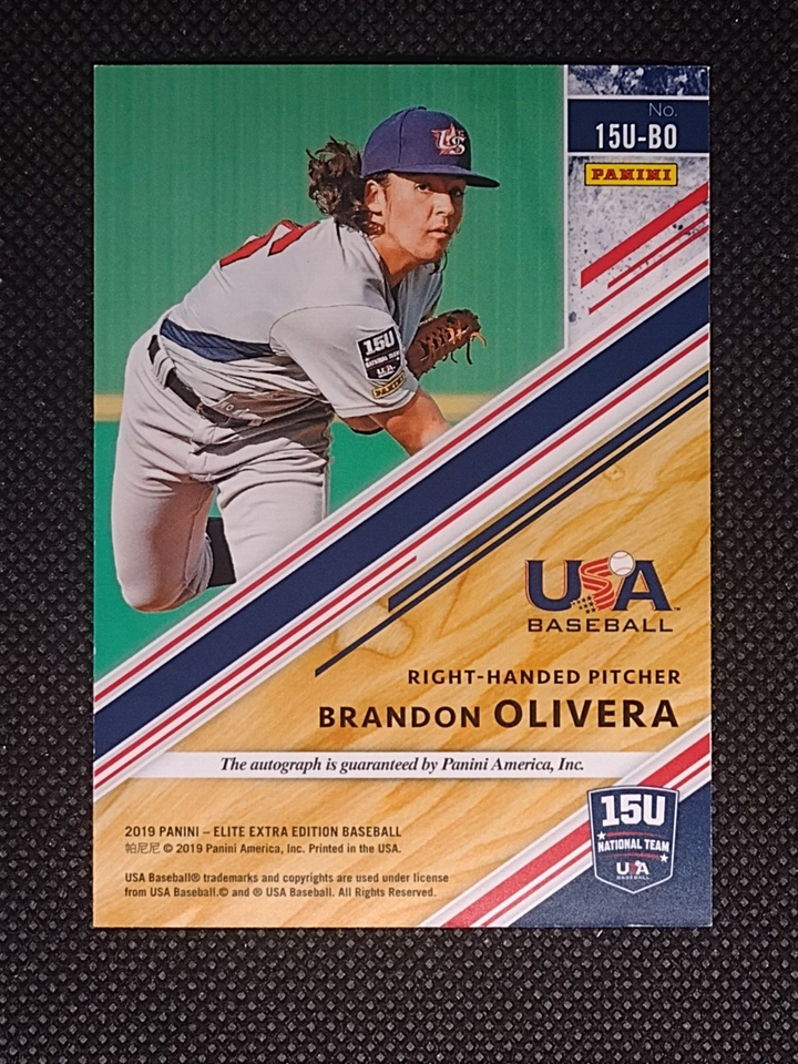 2019 Elite Extra Edition Brandon Olivera USA Auto Autograph 145/150 | eBay