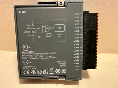 NATIONAL INSTRUMENTS NI-9205 WITH SPRING TERMINALS 32 CHANNEL INPUT. | eBay