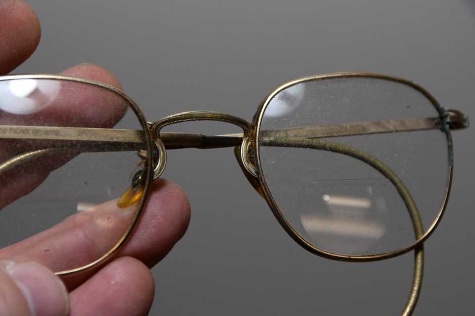 Vintage GLASSES AO American Optical FUL VUE Frames EYEGLASSES 12K Gold ...