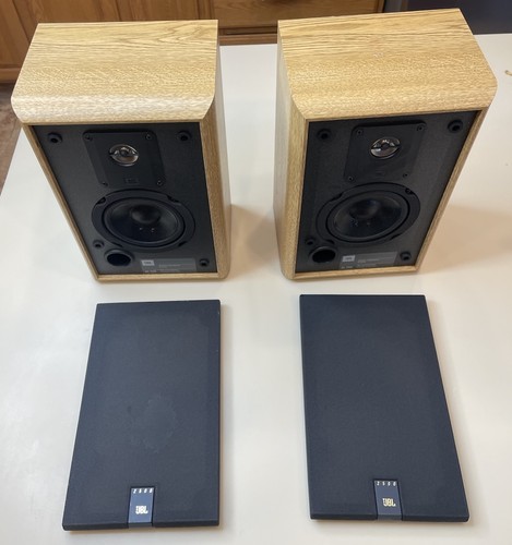 JBL 2500 Bookshelf Stereo Speakers Oak Finish Passive Pair TESTED ...