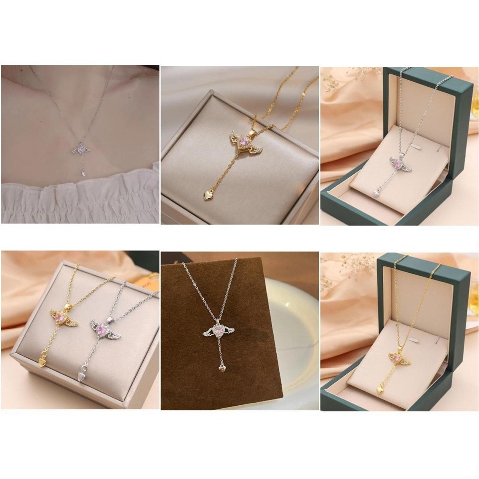 Unique Jewelry Design Cupid Angel Wings Necklace for Special Occasions ...