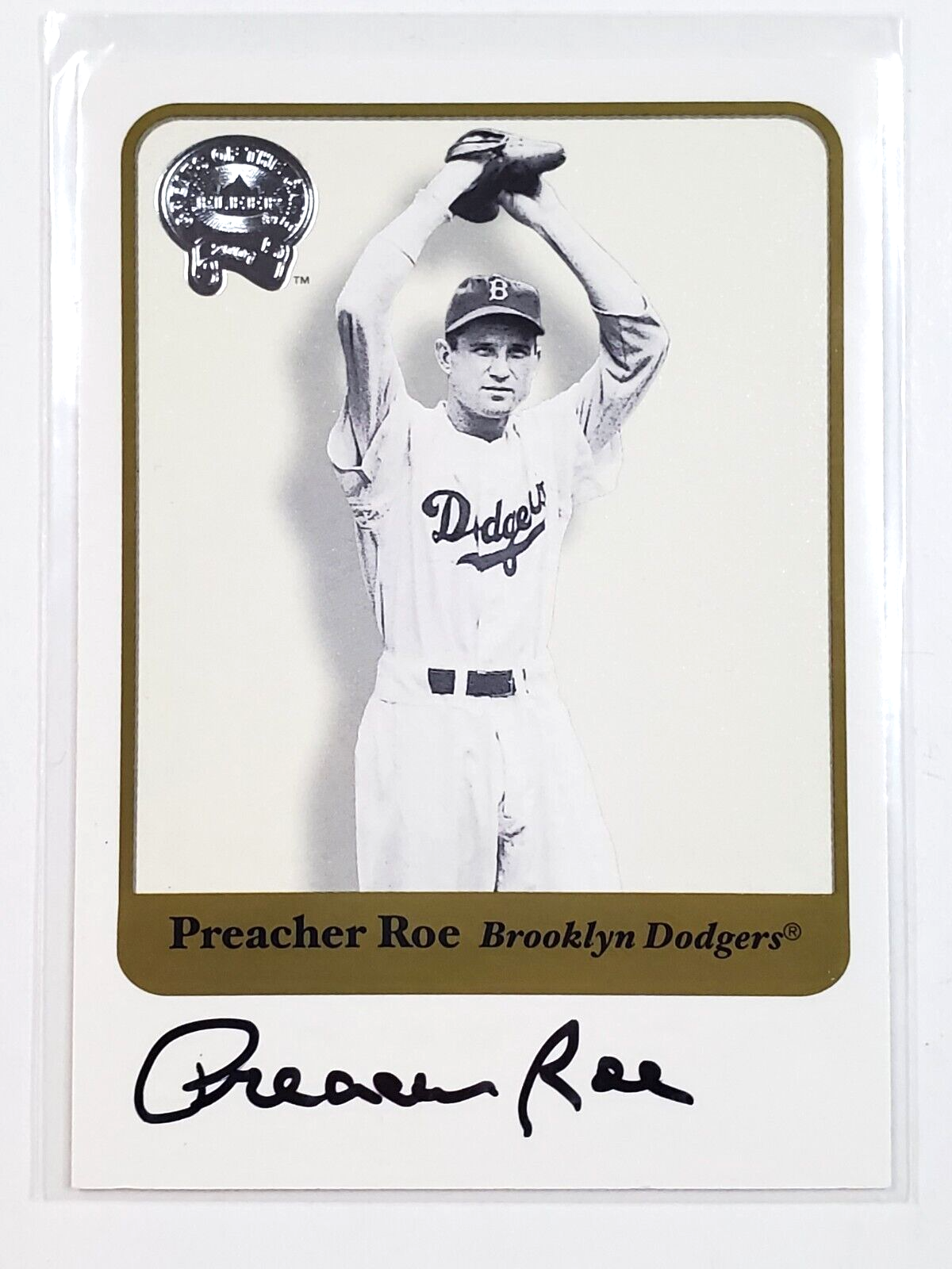 Preacher Roe Auto 2001 Fleer Greats of the Game Autograph SP #74 Auto ...
