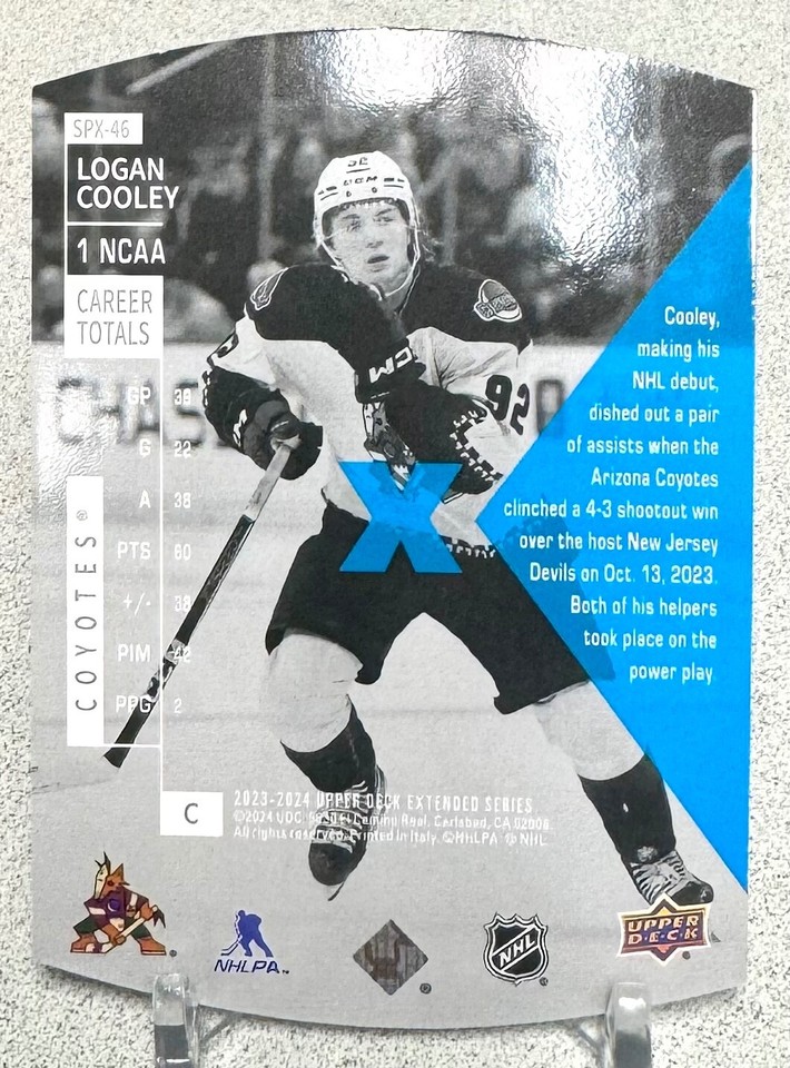 2023-24 LOGAN COOLEY UPPER DECK SPX HOLOVIEW DIE-CUT ROOKIE CARD RC | eBay