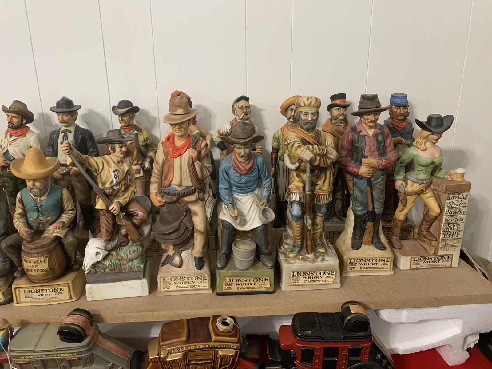 Large Collection Of vintage jim beam, Lionstone, Ezra Brooks, McCormick ...