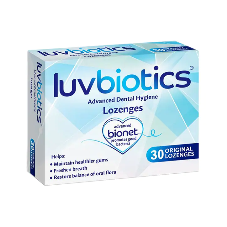 Luvbiotics Advanced Dental Hygiene With Probiotics Original Lozenges ...