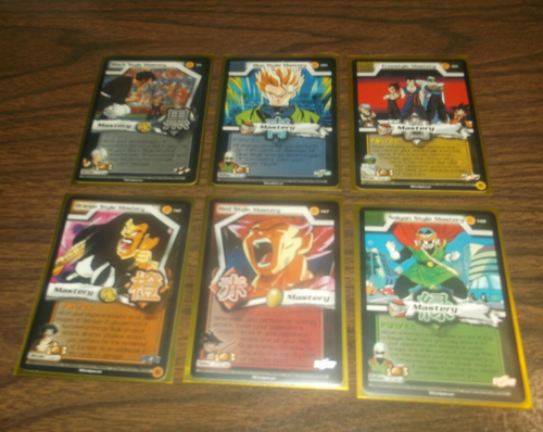 DRAGON BALL Z CCG WORLD GAMES STLYE MASTERY LOT, "RARES" RED, BLUE ...