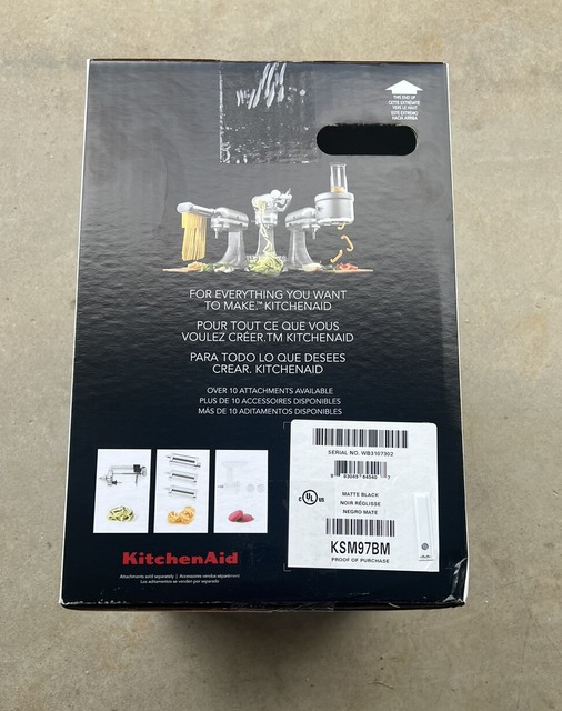KitchenAid Deluxe Tilt-Head Stand Mixer Dark Black KSM97BM for sale ...