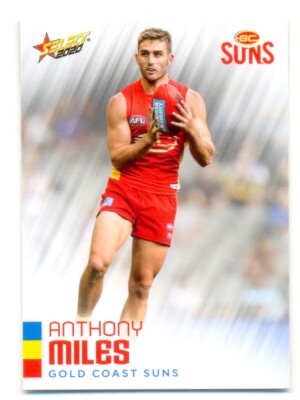 2020 AFL Select Footy Stars Common card 85 Anthony Miles - Gold Coast ...