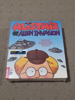 Alistair and the Alien Invasion BIG BOX PC Game (CD-Rom, 1994) NEW ...