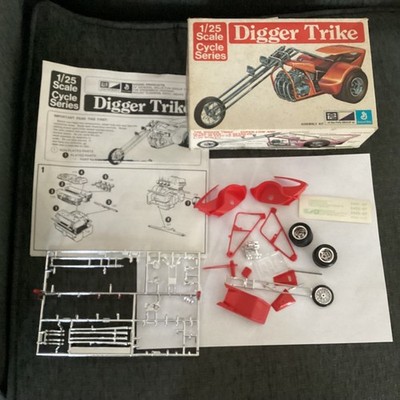 ORG ISSUE MPC 1/25 DIGGER TRIKE MOTORCYCLE PLASTIC MODEL KIT | eBay