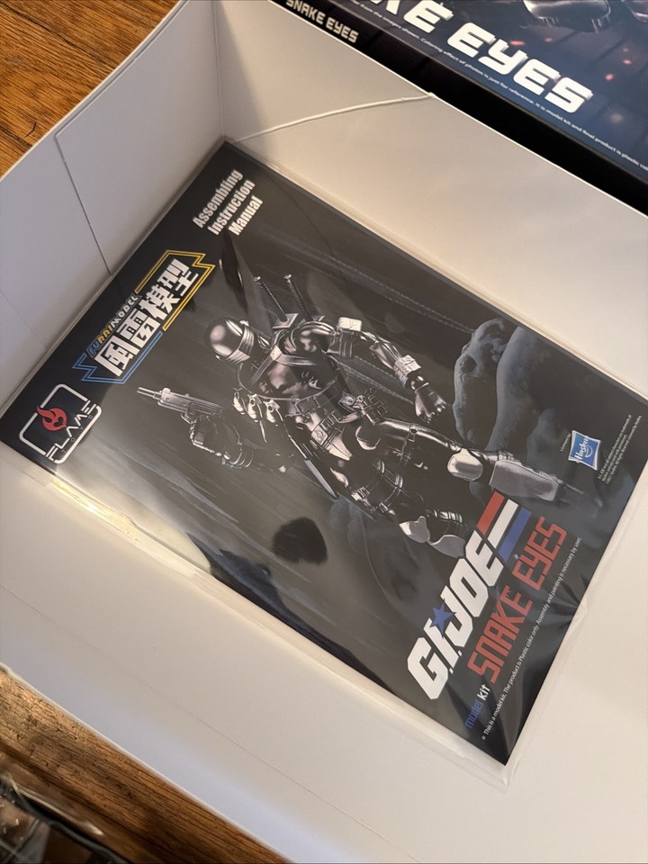 GI Joe Snake Eyes Flame Toys Furai 1/12 Scale Model Kit Bandai Hasbro ...