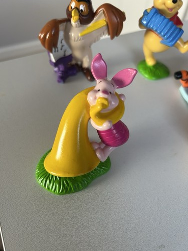 WINNIE THE POOH Figure Play Set DISNEY Toy Pooh Tigger Piglet Owl ...