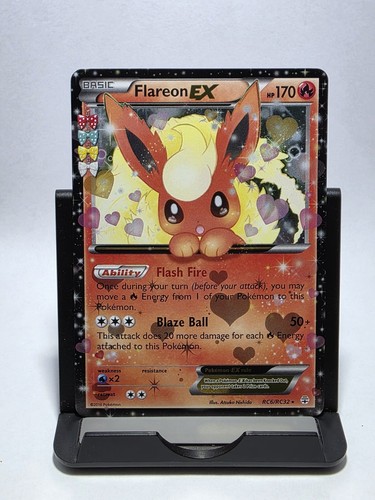Pokemon TCG XY Generations Flareon EX RC6/RC32 2016 Radiant Collection ...