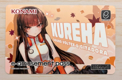 SHIPS FROM USA NEW Konami e-AMUSEMENT PASS Card Sound Voltex Kureha ...