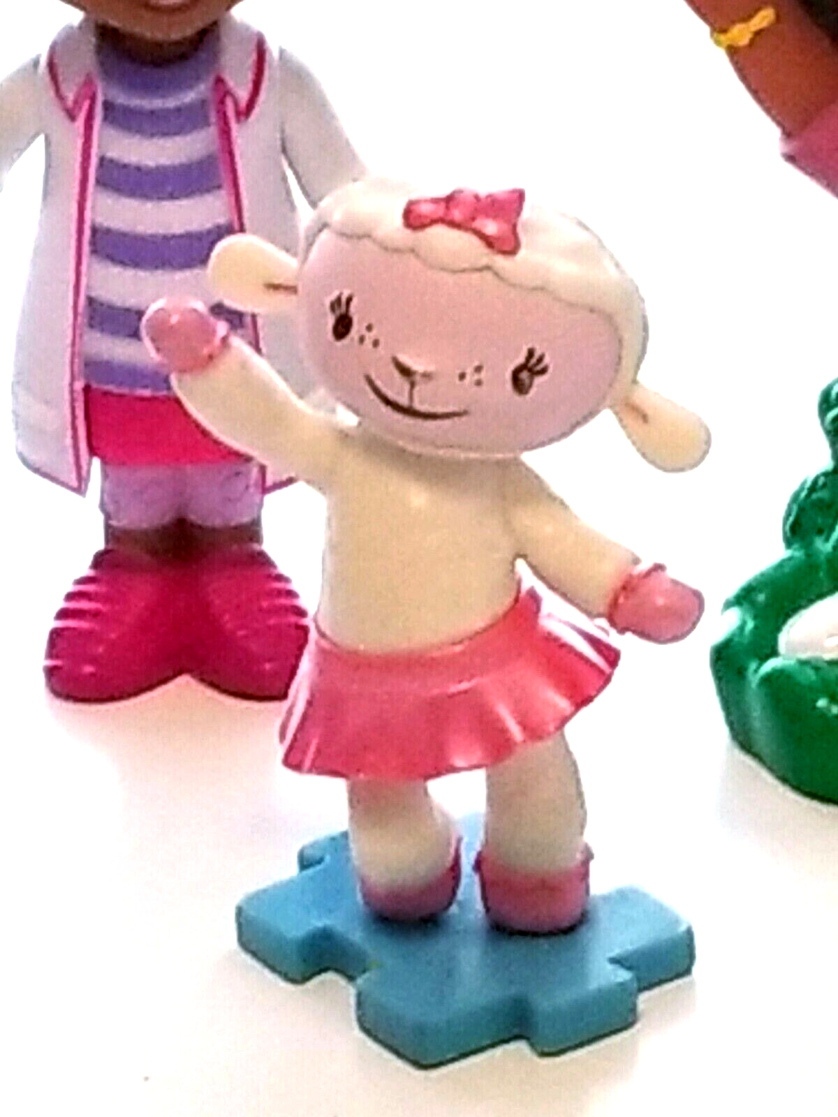 Disney Viacom 4 Plastic PVC Figures Lambie The Lamb Dora The Explorer ...