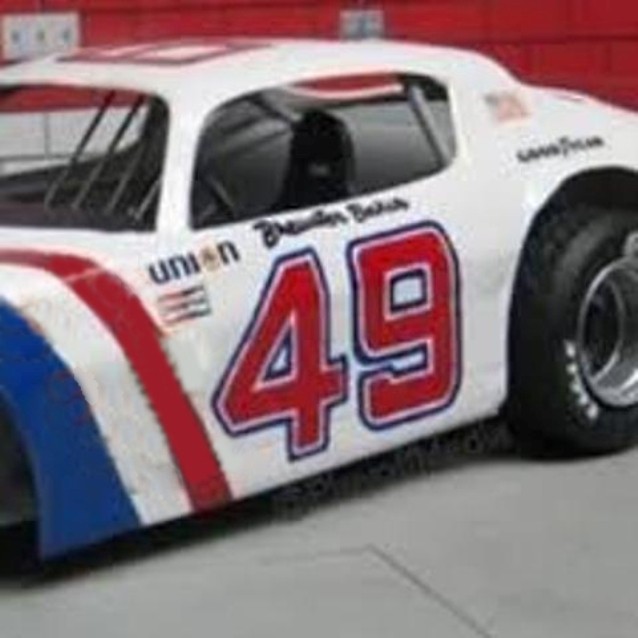 #49 Brewster Baker Chevy Short Track 1/64th HO Scale Slot Car Decals | eBay