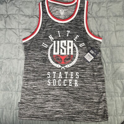 New men’s medium usa soccer tank top $30 value | eBay