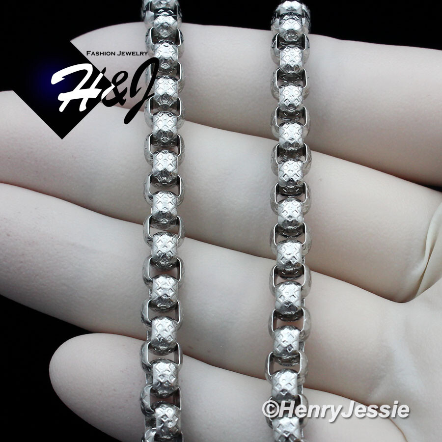 18-40"MEN Stainless Steel 5.5mm Silver Diamond Cut Box Link Chain ...