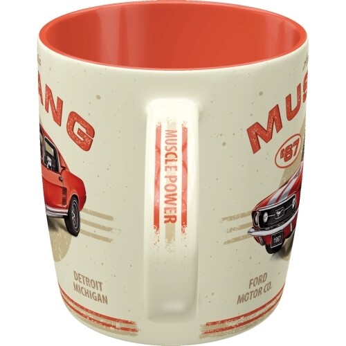 Nostalgic Art Ceramic 330ml Mug Coffee Cup w/ Handle Ford Mustang GT ...