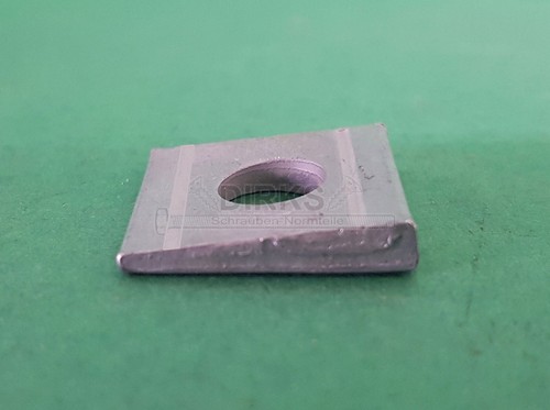 Vierkant-Scheibe Keilscheibe für U-Träger 8% DIN 434 feuerverzinkt ø 9 ...