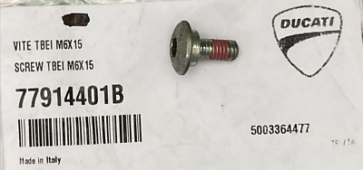 NEW GENUINE DUCATI 77914401B SCREW TBEI M6X15 | eBay