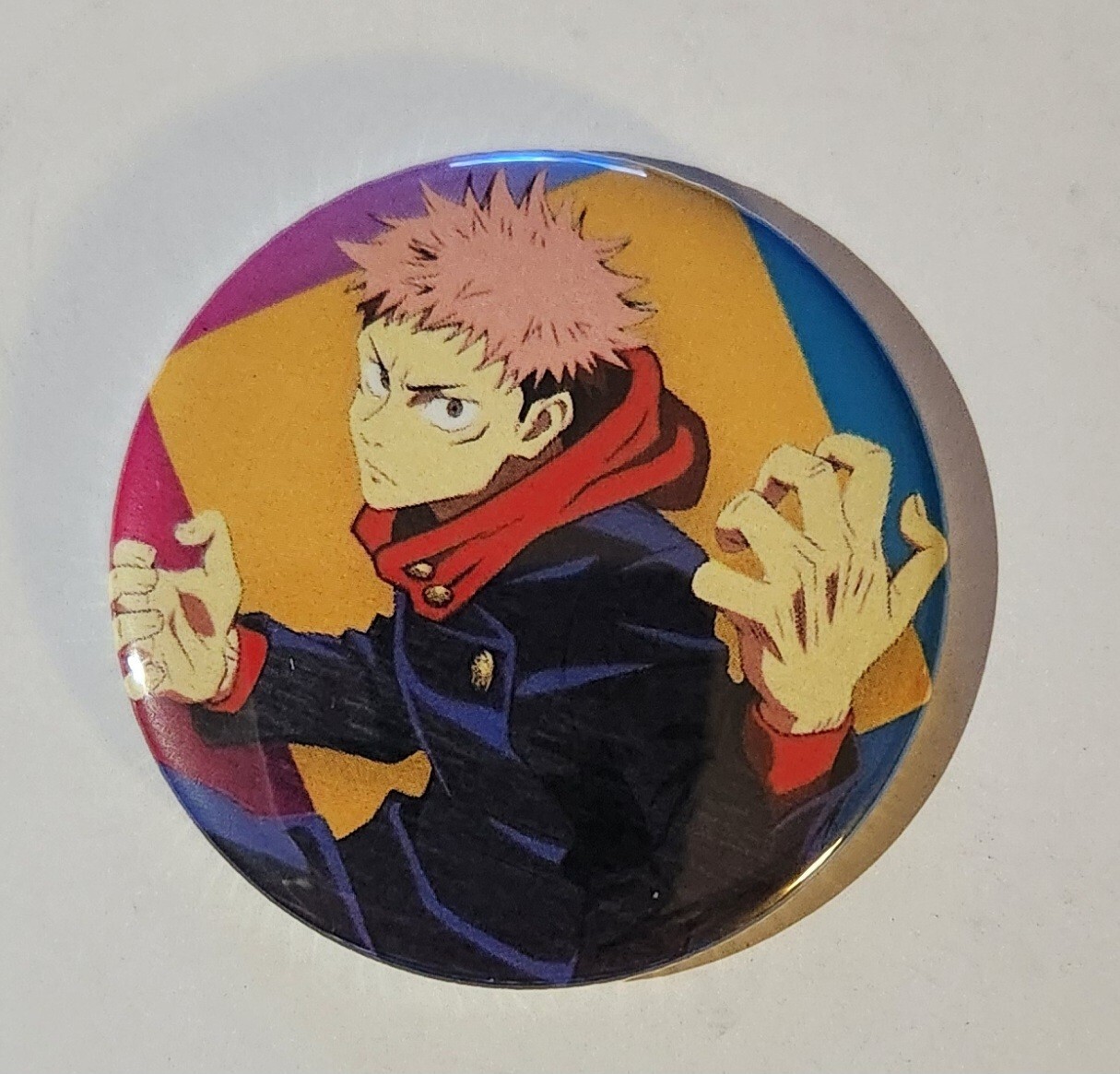 Jujutsu Kaisen Magnet/Mirror/Pin Back 2.25" Round Vintage Sign Yuji ...