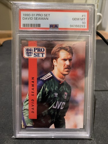 1990-1991 Pro Set David Seaman #1 PSA 10 Gem Mint POP 2 Arsenal England ...