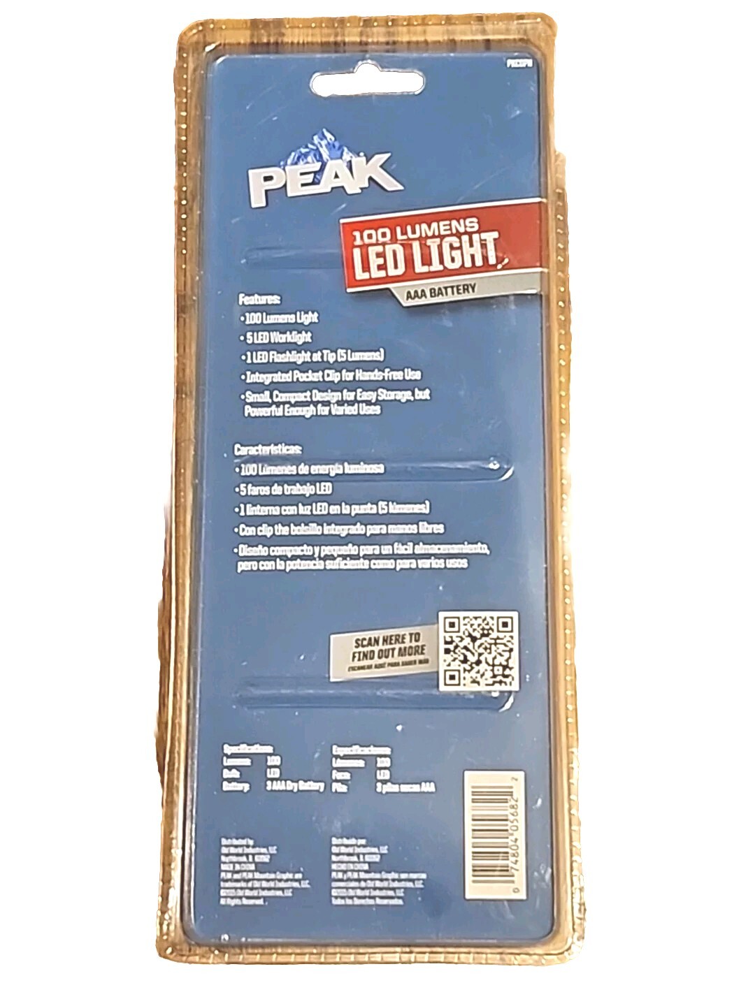 Peak 100 Lumens LED Pen Flashlight W/ AAA Batteries Included - New | eBay