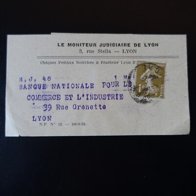 Printed Rate - Journal Band With Seeder No. 277A CAD Lyon | eBay