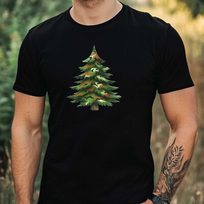 Herren T-Shirt Frohe Weihnachten Tarnung Motiv Baumwolle Größe XS bis ...