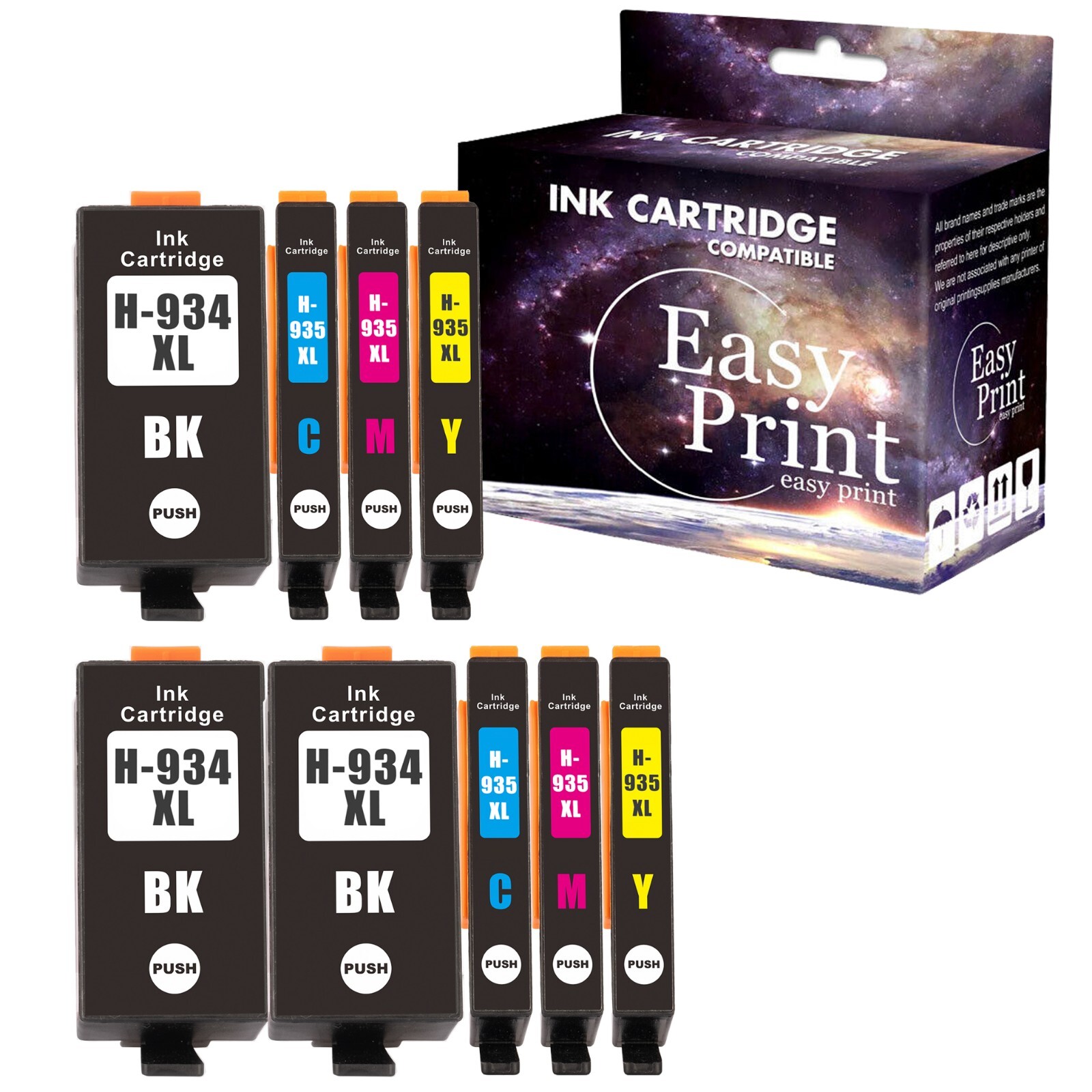 9PK HP934/935 Ink Cartridge OfficeJet Pro 6230 pro 6835e Printer 9PCS ...