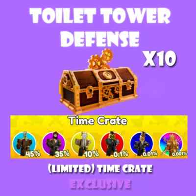 x10 Time Crate (Limited) Toilet Tower Defense (TTD) Cheap🔥Fast Delivery ...