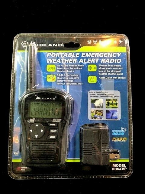 Midland Portable Emergency Handheld Weather Alert Radio Model HH54VP ...
