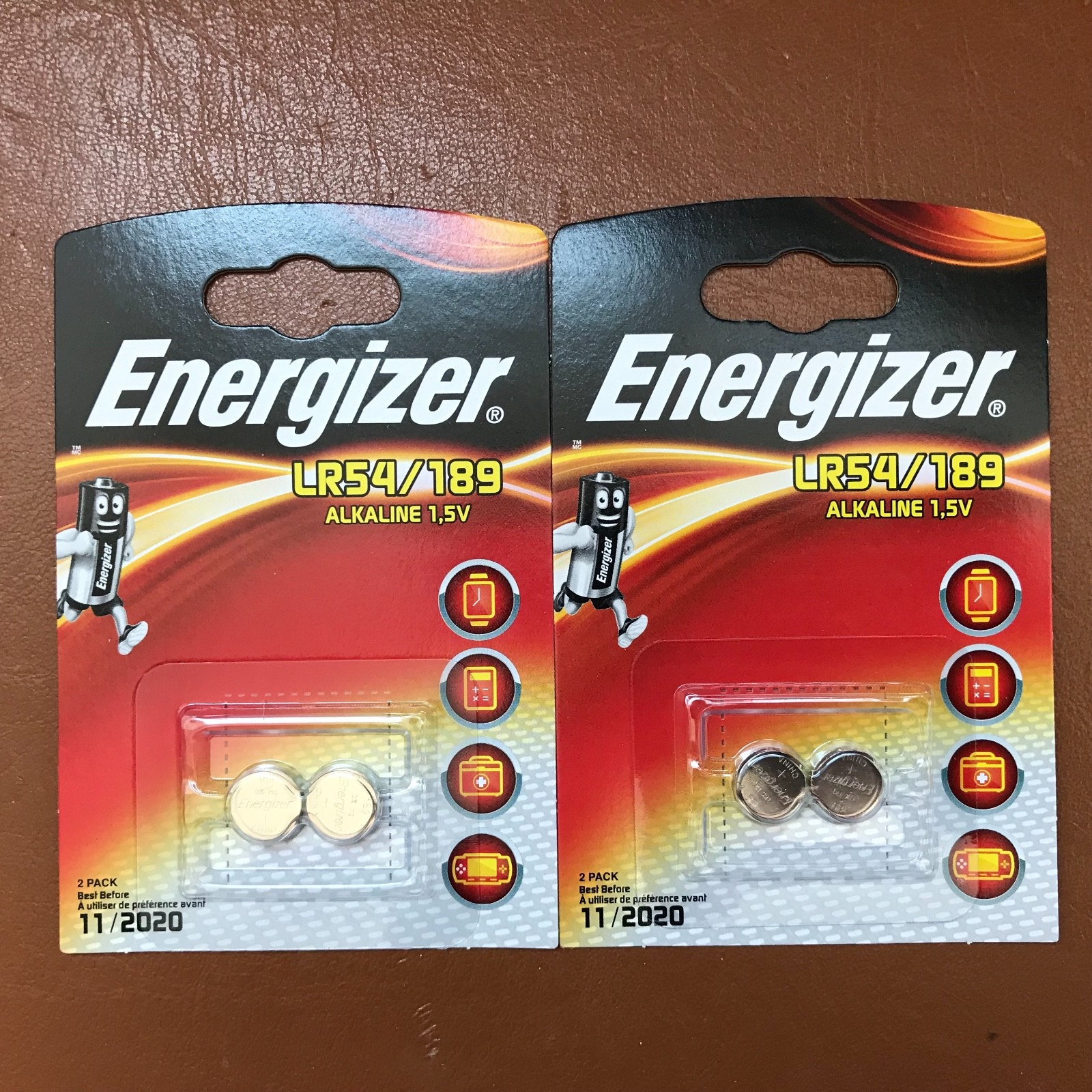 2 x Energizer LR54 1.5V Alkaline Battery 189, AG10, V10GA, LR1130 ...