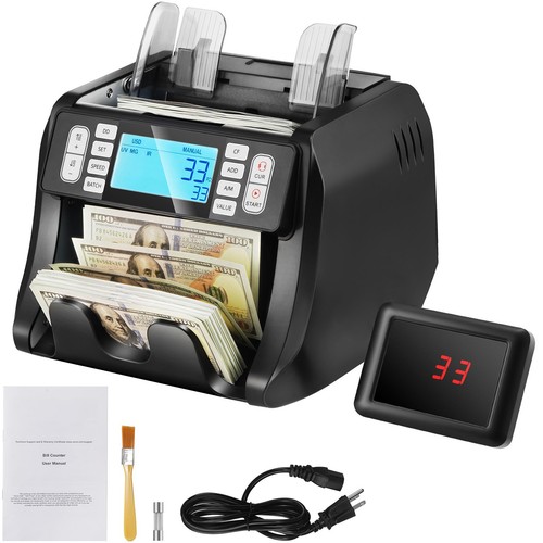 Uimoso Money Counter Machine Bill Counter with UV MG IR DD Counterfeit ...