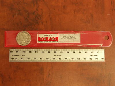 RULER STEEL RULE 150mm / 6inch (B7516 - GRADE1) TOLEDO MADE IN JAPAN ...